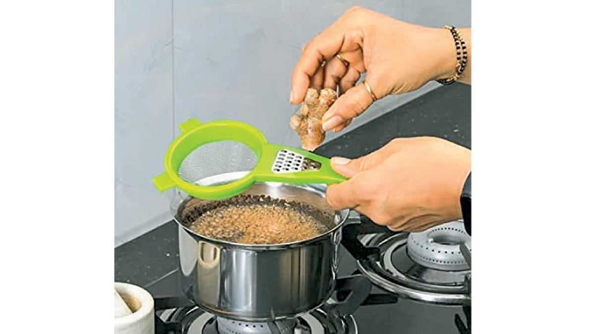 किचन गॅजेट्स : स्ट्रेनर सिव्ह्ज विथ ग्रेटर