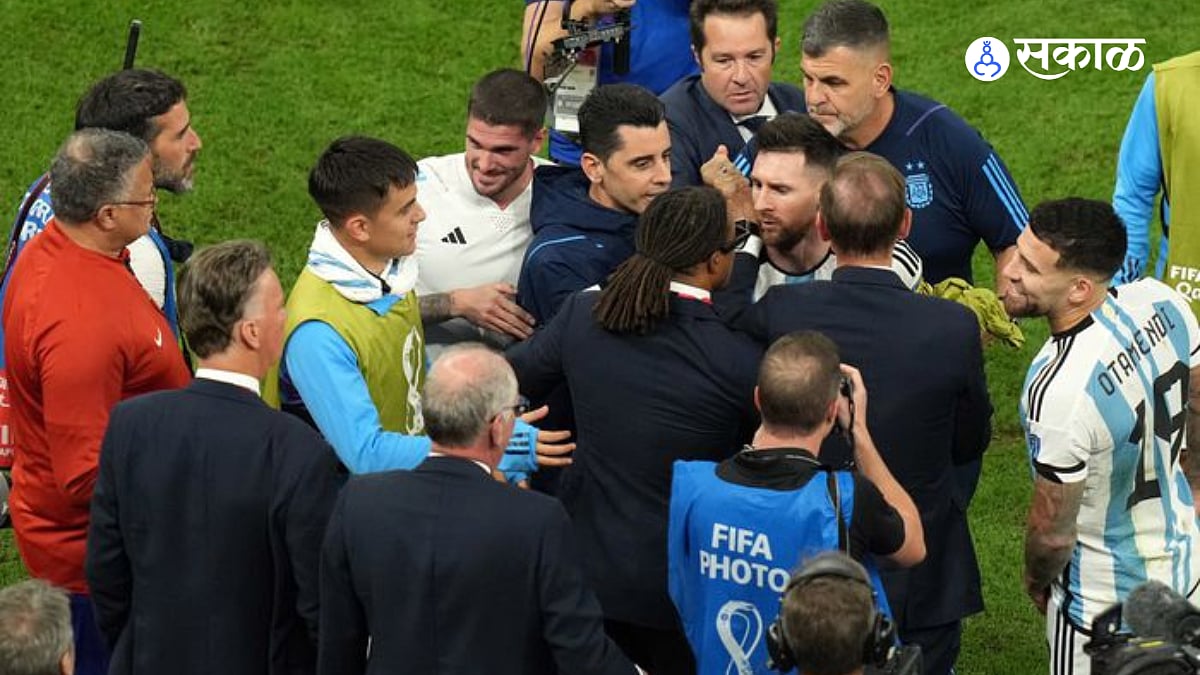 Lionel Messi Angry: मेस्सीला राग का आला! सामन्यानंतर नेदरलँडच्या कोचशी ...