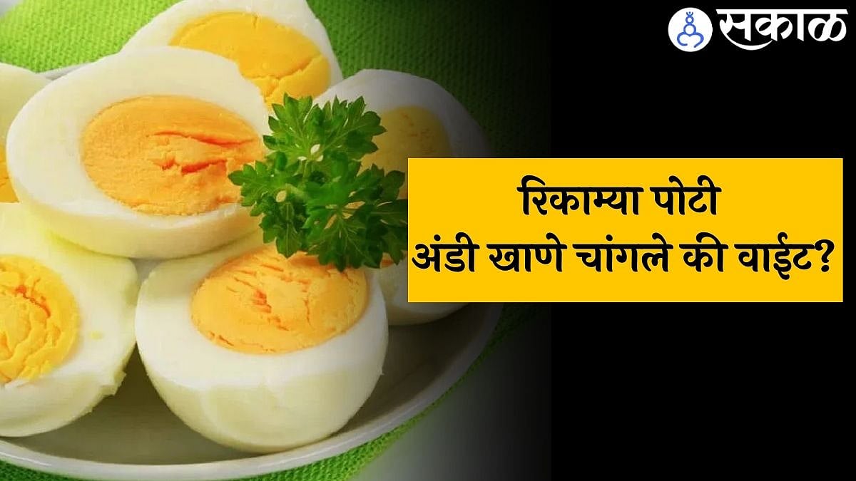 Egg Benefits : रिकाम्या पोटी अंडी खाणे चांगले की वाईट? हे वाचाच