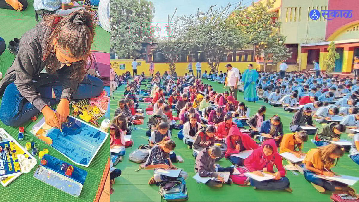 Sakal Drawing Competition: विविधरंगी रंगछटा, कलाविष्कारांनी रंगली ...