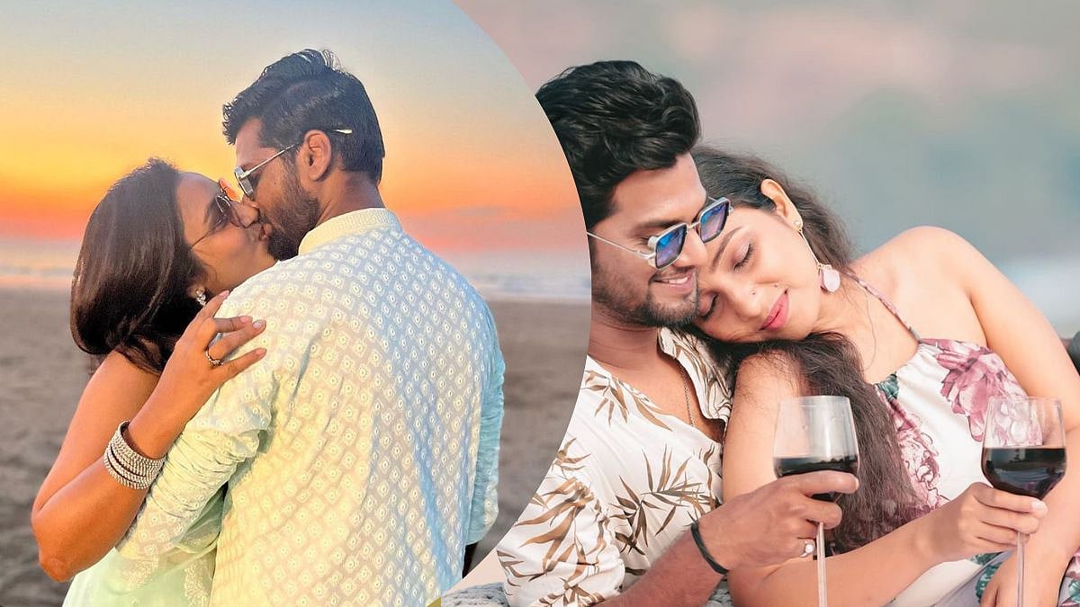 Rohit Mane: समुद्रकिनारी हास्यजत्रातील अभिनेत्याने घेतलं बायकोचं चुंबन.. रोमँटिक फोटो व्हायरल