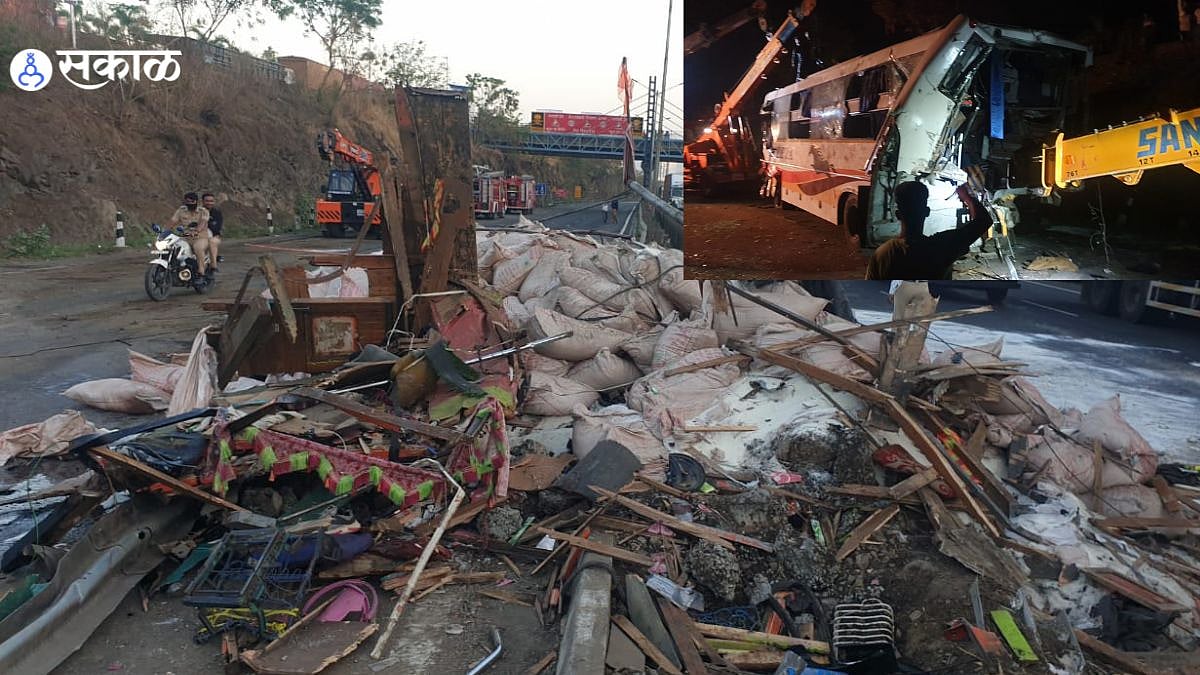 Pune Accident: गाढ झोपेत असताना काळाचा घाला; बस अपघातात चौघांचा जागीच ...