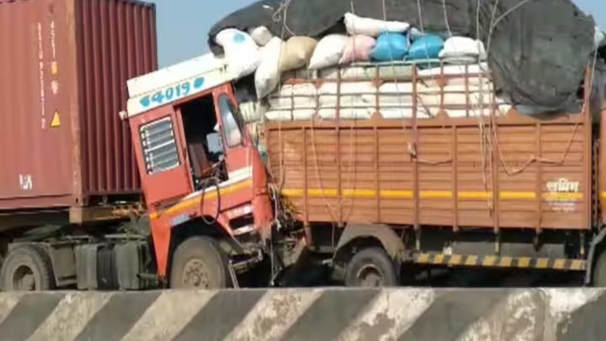 Accident News: अपघातांचं सत्र सुरूच! आयशरची कंटेनरला धडक; अपघातात ...