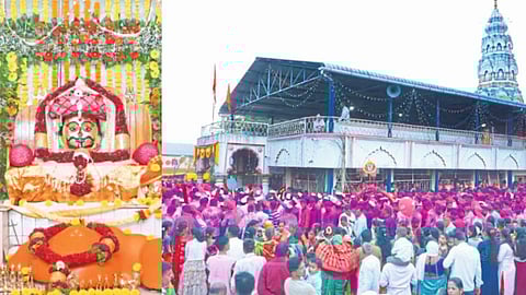 हालगी, घुमकं, कैताळाच्या निनादात घोडेश्वर डोंगरावर पालखी सोहळा ...