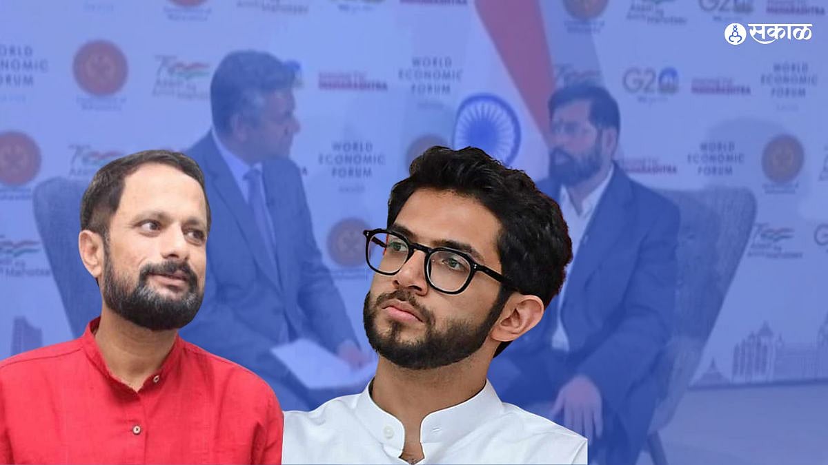 Naresh Mhaske : आदू बाळ मुख्यमंत्र्याचे मागे लागून दाओसला; नरेश म्हस्के ...