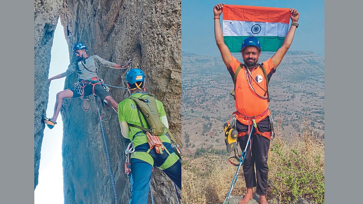 Navra Navri Sulka : नाशिकच्या पहिने नवरा-नवरी सुळक्यावर यशस्वी चढाई ...