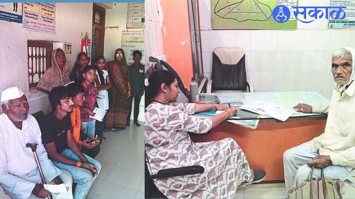 Dhule News : प्राथमिक आरोग्य केंद्रात ‘सीएचओ’कडून उपचार | there was no ...