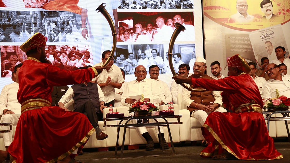 Sharad Pawar : गजानन बाबर तिसऱ्यांदा आमदार झाले असते, पण ते माझ्यामुळे ...