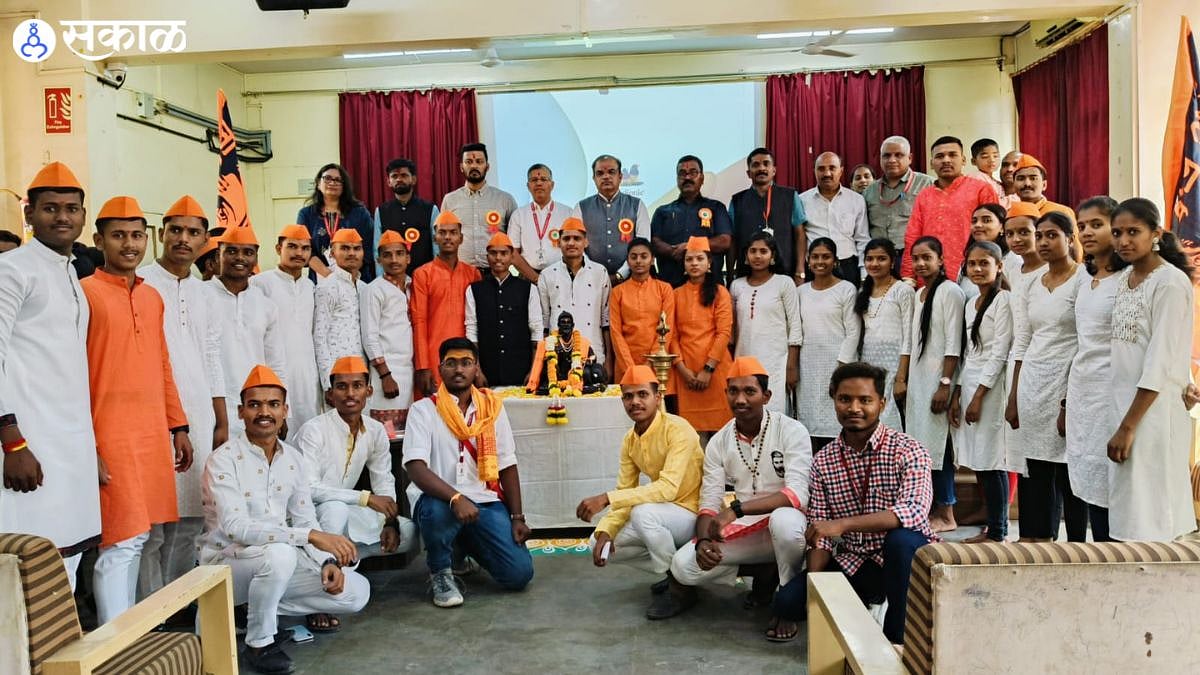 Wagholi News : बी जे एस मध्ये छत्रपती श्री शिवाजी महाराज जयंती निमित्त ...