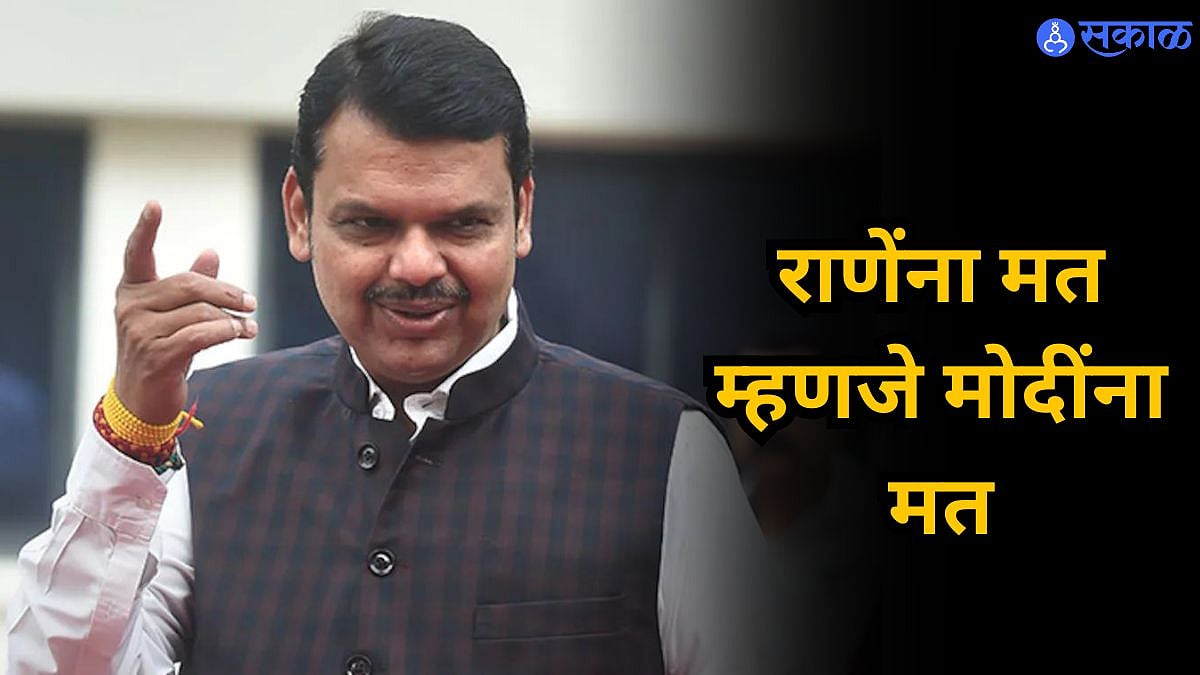 Devendra Fadnavis : राणेंना मत म्हणजे मोदींना मत ; देवेंद्र फडणवीस ...