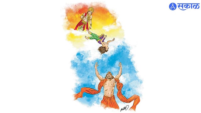 राजा त्रिशंकूचं स्वर्गारोहण |raja harishchandra story history ...