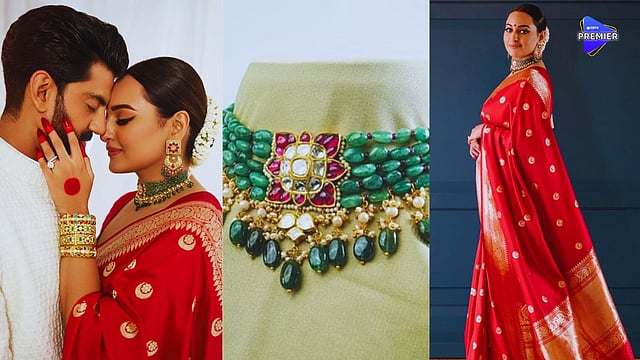 Sonakshi Sinha Choker : सोनाक्षीने रिसेप्शनला नेसलेल्या साडीपेक्षा ...
