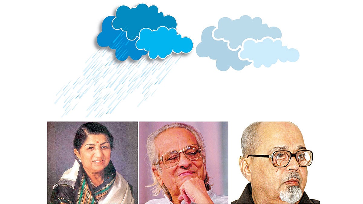 श्रावणात घन निळा बरसला shravan month rain nature beauty Lata Mangeshkar ...