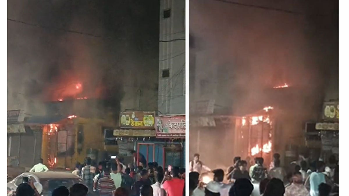 Shop Fire in Miraj : मिरजेतील दुकानाला भीषण आग; मोठ्या प्रमाणावर साहित्य जाऊन खाक, दोन तासाच्या ...