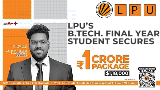 LPU Student Secures Rs 1 Crore Job Offer Record Breaking Placement ...