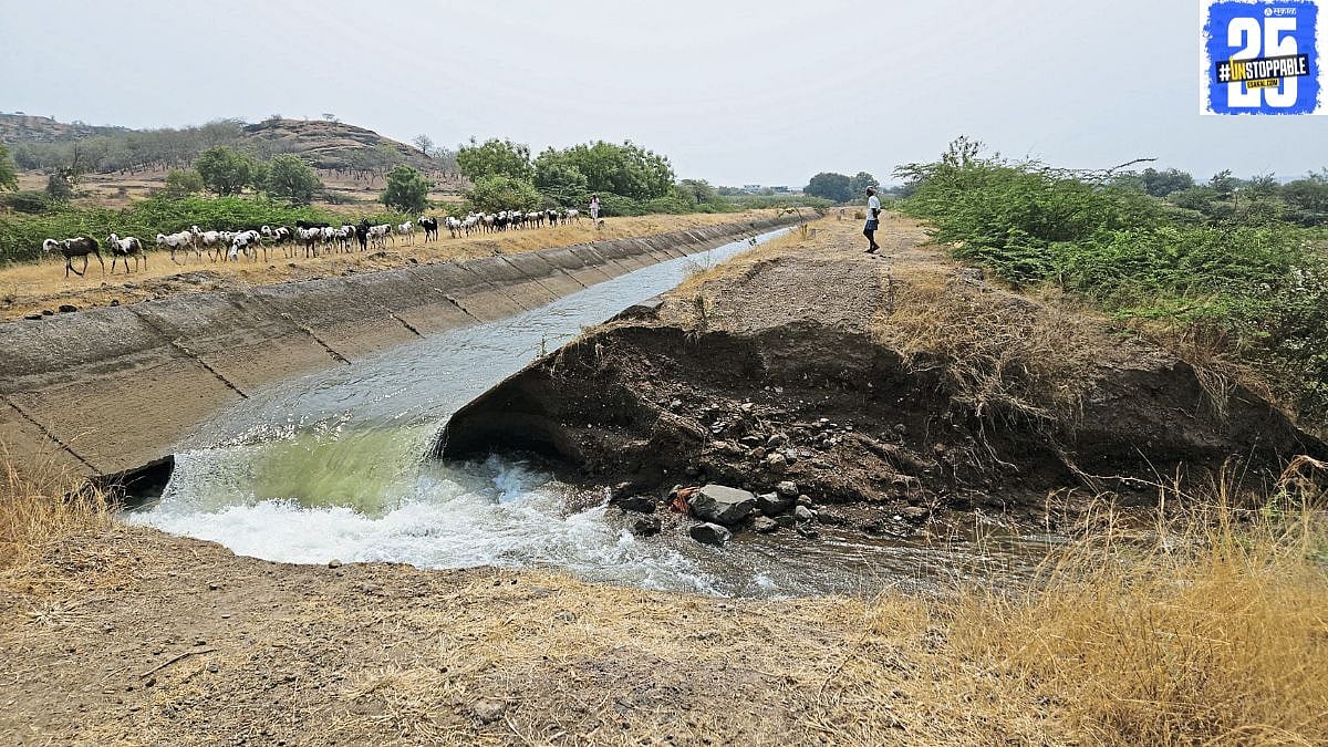 Hatkar Mangewadi : हटकर मंगेवाडी येथे टेंभूचा कालवा फुटला: ५५ लाख ...
