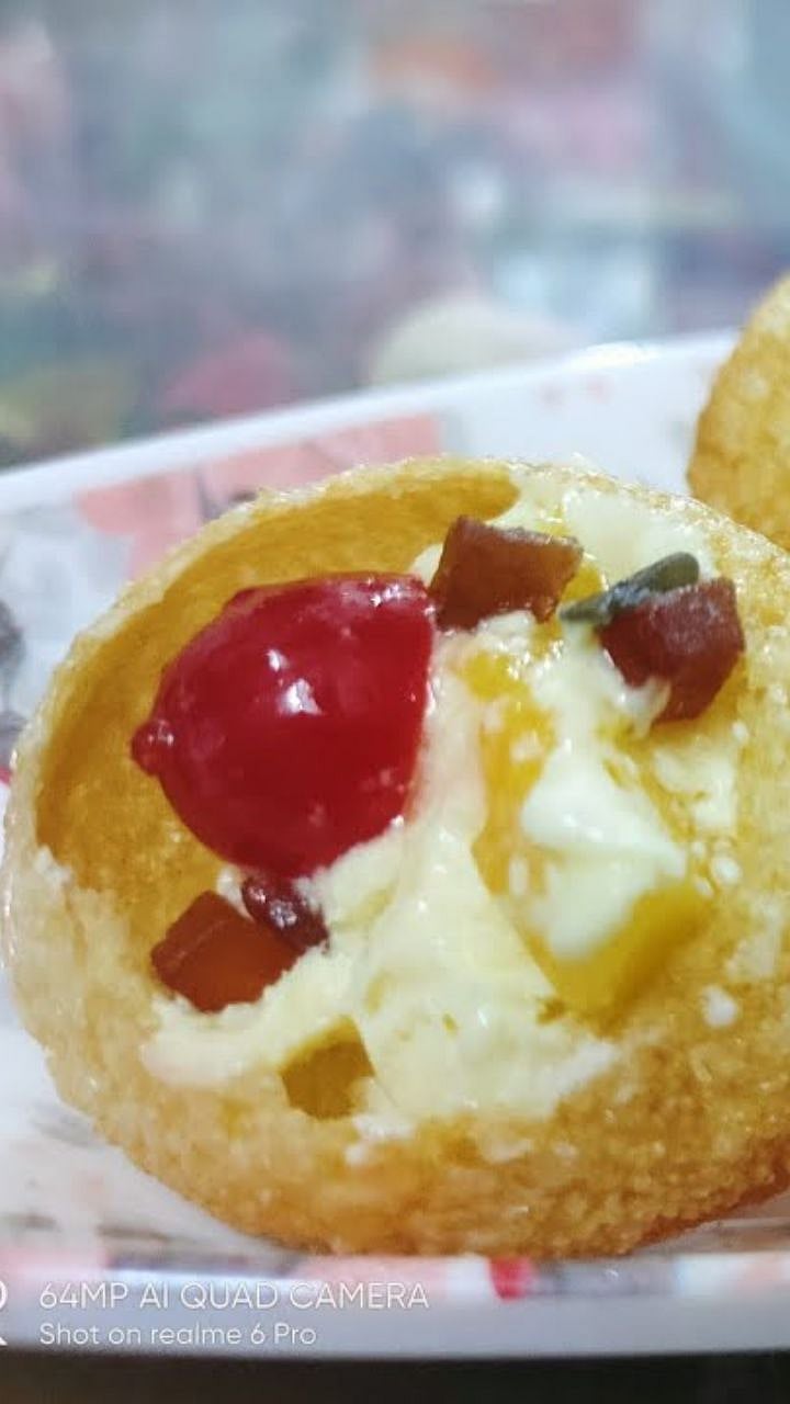उन्हाळ्यात खावी 'अशी' आईस्क्रिम पाणीपुरी | ice cream pani puri, summer ...