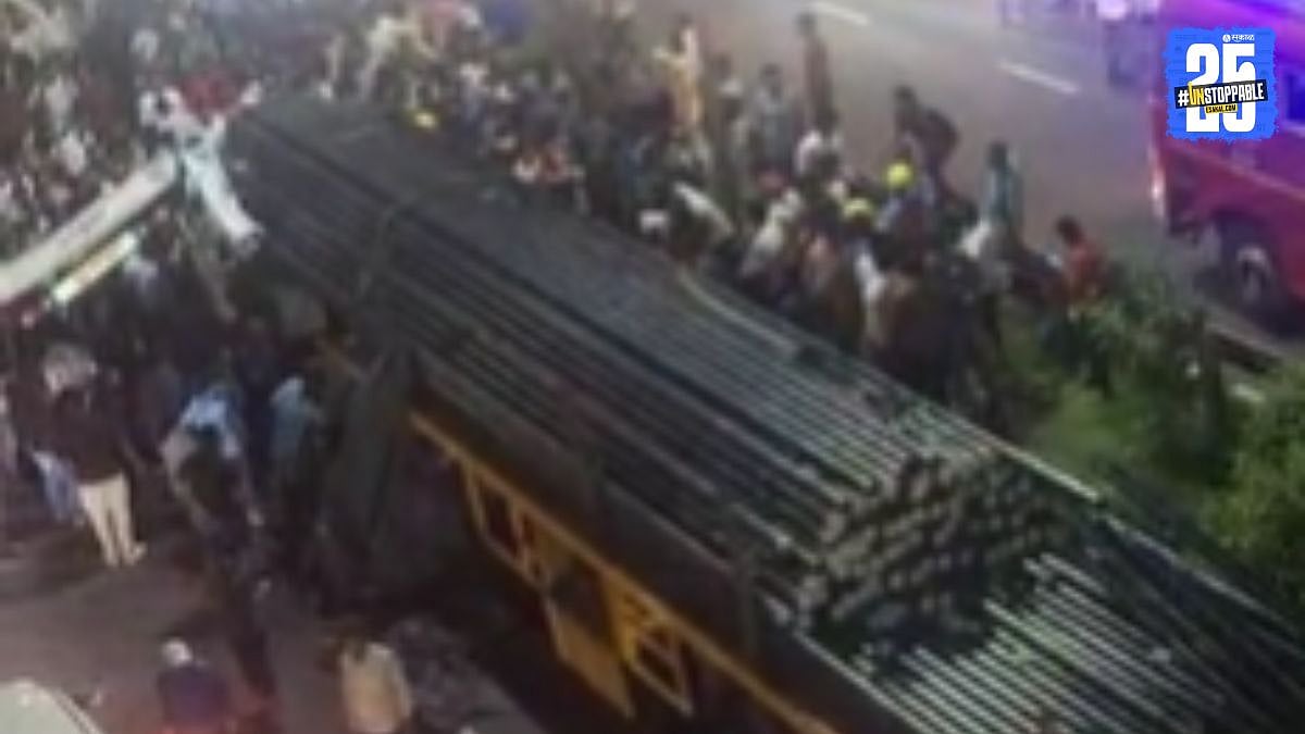 Pune Accident : चांदणी चौकात लोखंडी सळयांची वाहतूक करणाऱ्या कंटेनरचा ...