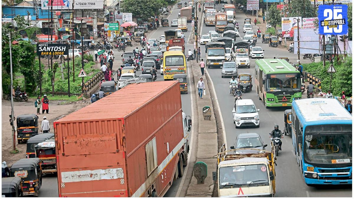 Pune Traffic : अतिक्रमण हटवले तरीही कोंडी फुटेना; पुणे- नाशिक ...