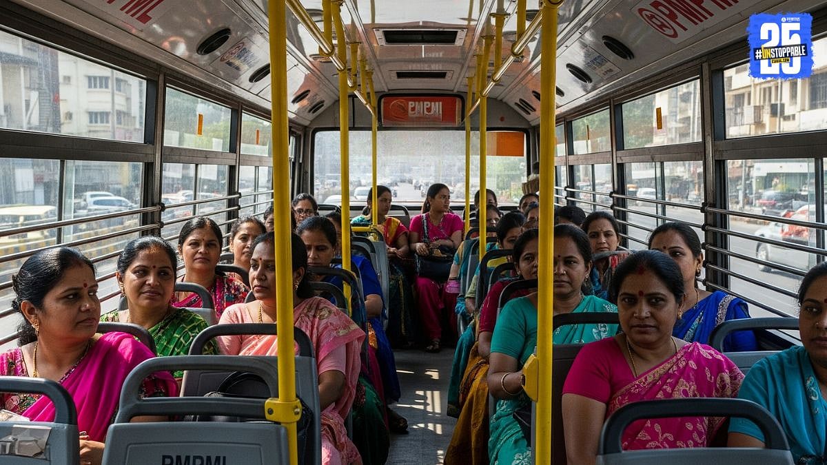 PMPML Bus : ‘ती’चा प्रवास सुरक्षित अन् त्रासाविना;‘पीएमपी’ प्रशासनाकडून ...