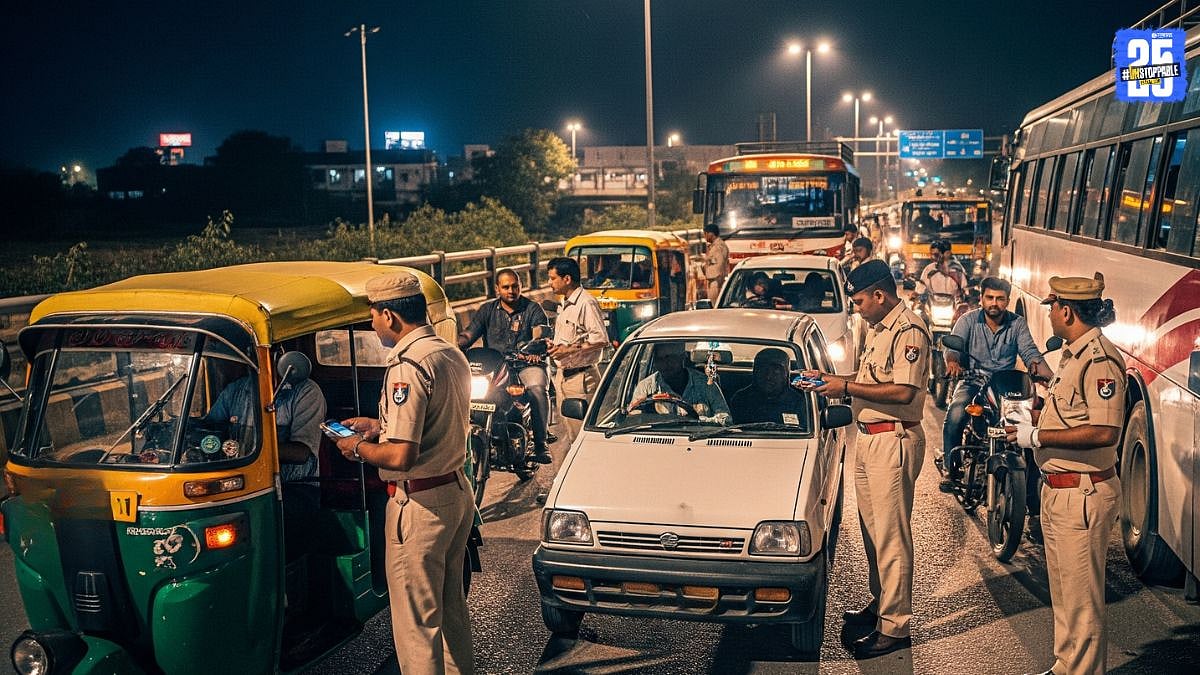 Akola Police : मद्यपान करणाऱ्यावर कारवाई; नाकाबंदी दरम्यान ...