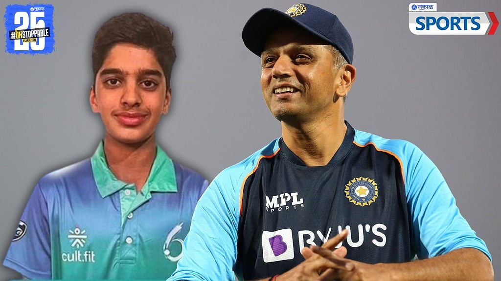 RAHUL DRAVID'S SON ANVAY DRAVID HONOURED BY KSCA AFTER SCORING 459 RUNS ...
