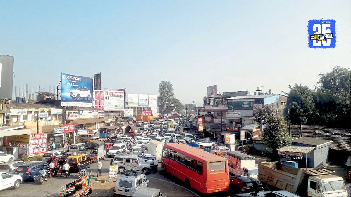 कोल्हापूर वाहतूक कोंडी: मुदाळतिट्टा चौकात वाहनांच्या रांगा, प्रवाशांचा ...