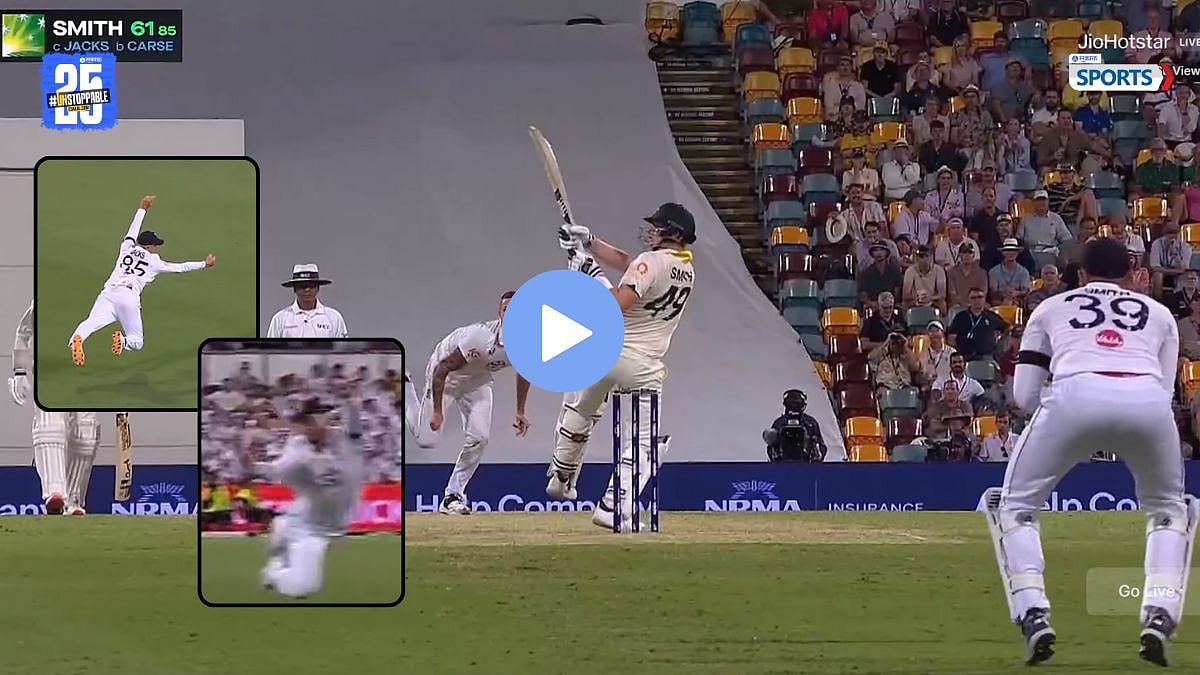 AUS VS ENG 2ND TEST: WILL JACKS TAKES STUNNING SCREAMER TO DISMISS ...