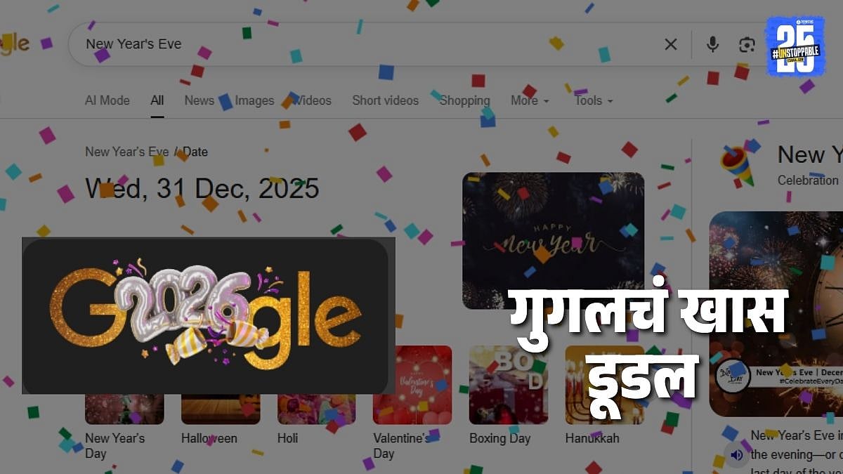 Google Doodle New Year’s Eve 2026 | Special New Year Doodle नवीन ...