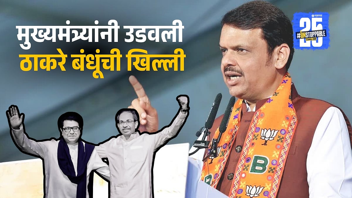 CM Devendra Fadnavis criticized on Thackeray brothers says they have ...