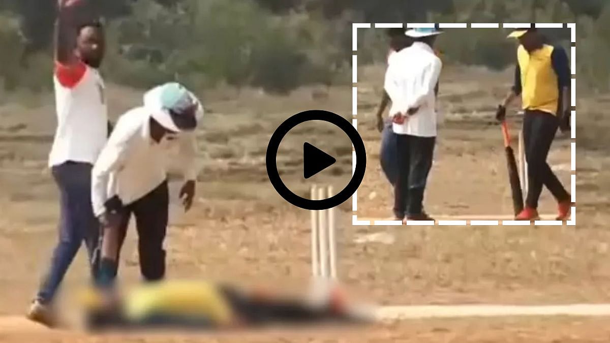 Cricket Player Heart Attack Video मैदानावर खेळताना खेळाडूचा ...
