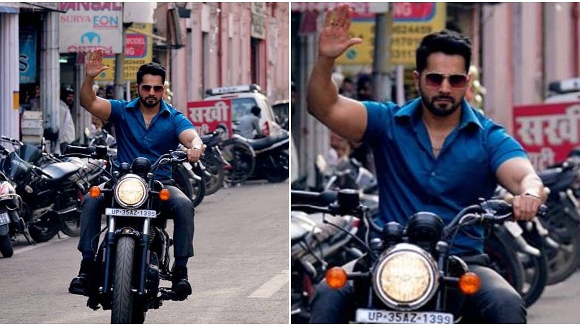 Varun Dhawan shares BTS picture from Bawaal dubbing session