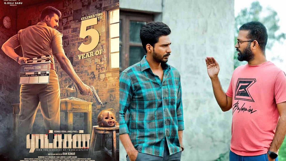 5 Years of Ratsasan: Vishnu Vishal Shares BTS Pictures of His Next With ...