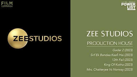 FC-Ormax Power List of Production Houses 2024: Zee Studios