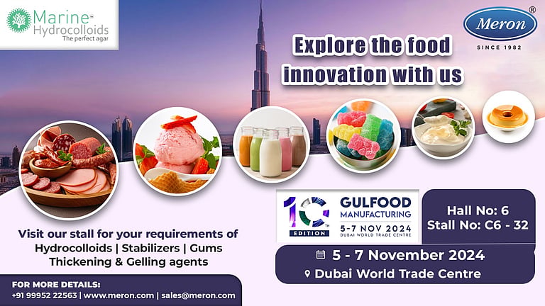 Marine Hydrocolloids is all set for Gulfood Manufacturing 2024 to ...