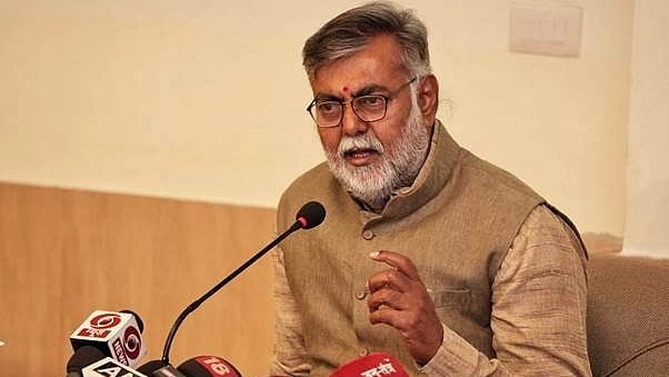 Shri Prahlad Singh Patel addresses a press conference regarding several ...
