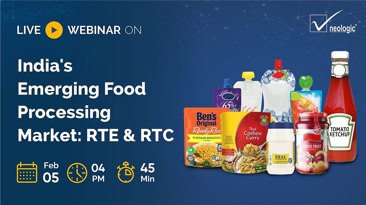 Live Webinar on India’s Emerging Food Processing Market: RTE & RTC