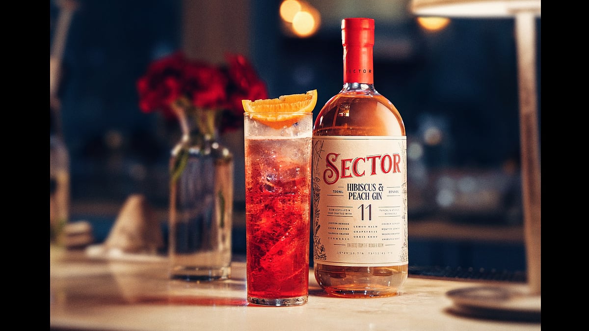 Sector Gin unveils its hibiscus & peach infused Gin