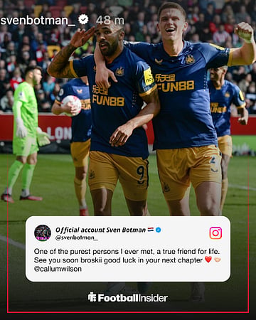 Sven Botman bids farewell after confirmed Newcastle exit news