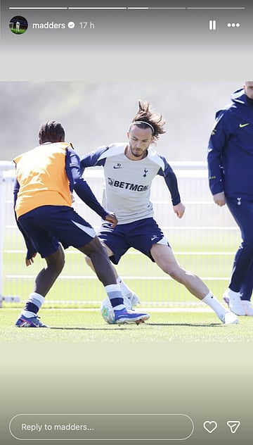 James Maddison teases Tottenham return vs Aston Villa as star shares ...