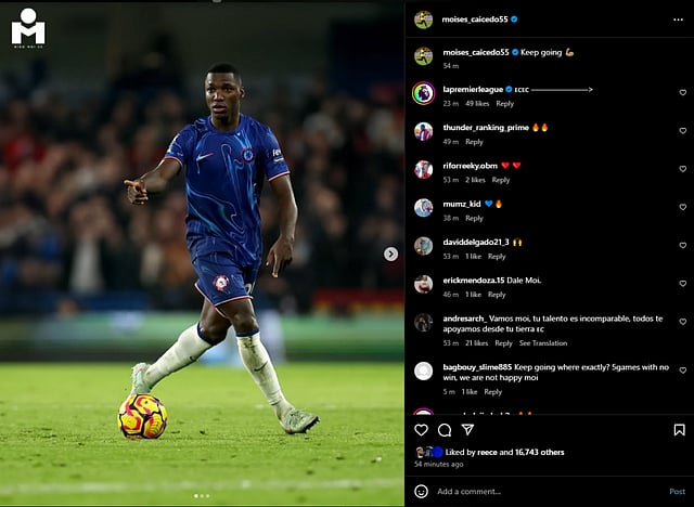 Moises Caicedo sends message to Chelsea fans after latest blow