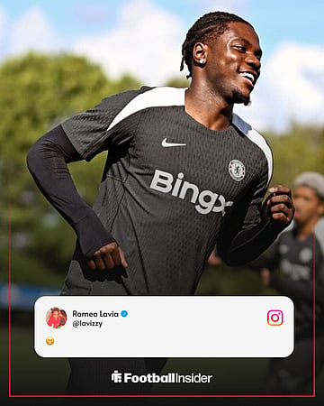 Romeo Lavia posts Chelsea training ground update as he makes return