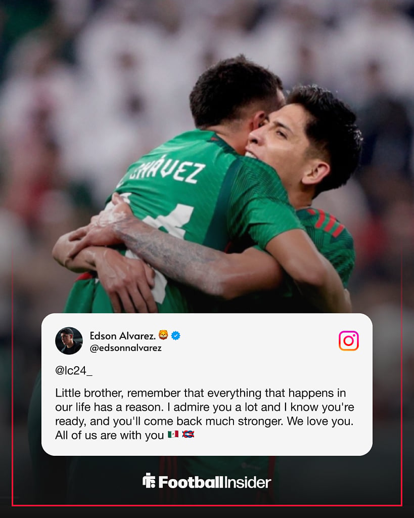 Edson Alvarez sends emotional message as ACL injury confirmed away from ...
