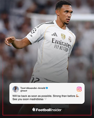 Trent Alexander-Arnold shares update on hamstring injury ahead of ...