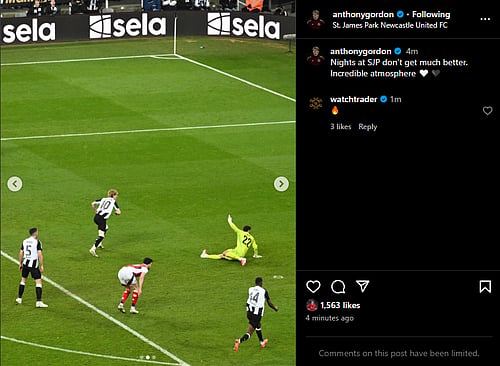 Anthony Gordon sends 'incredible' message to Newcastle fans after ...