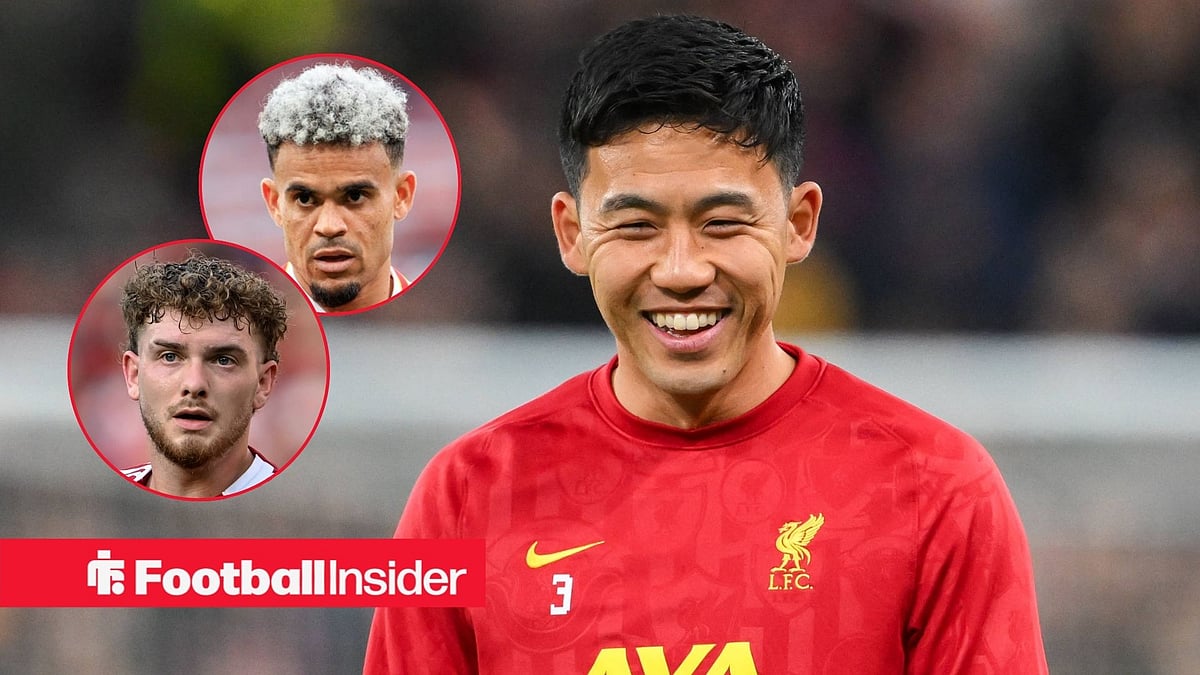 Luis Diaz and Harvey Elliott react as Liverpool share Wataru Endo news