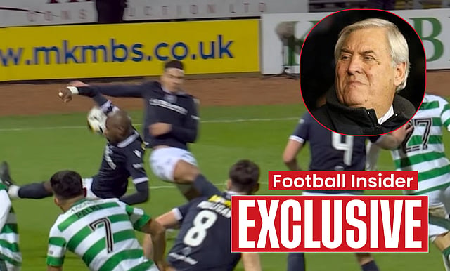 Exclusive: Keith Hackett reacts after penalty rescues Celtic at Dundee