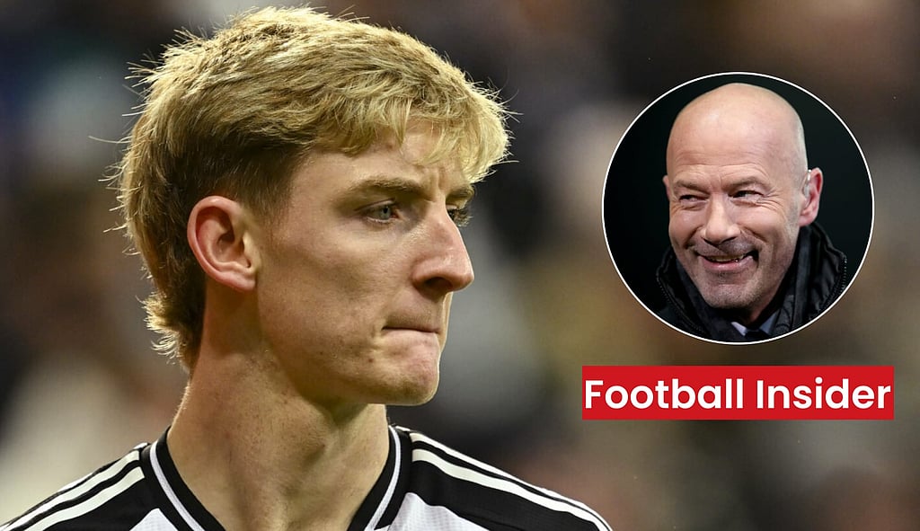 Alan Shearer reacts to Anthony Gordon's message at Newcastle