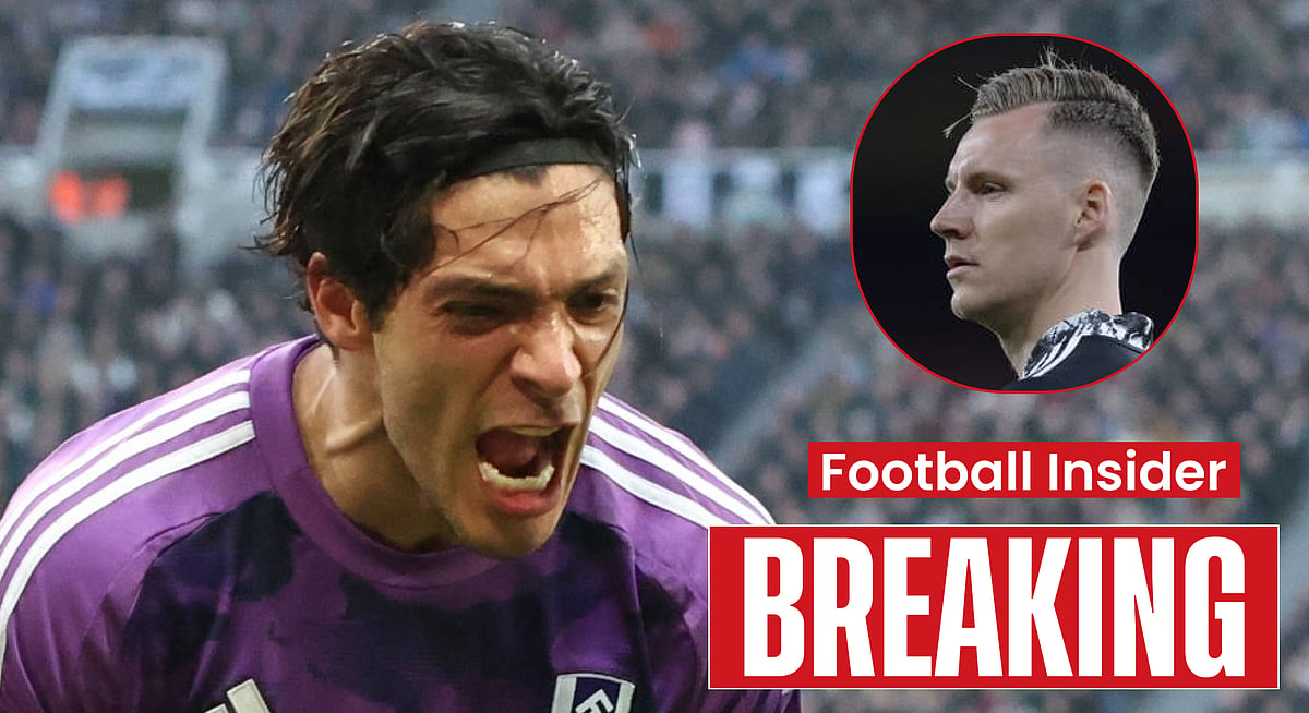 Bernd Leno reacts to Raul Jimenez's Fulham training update before ...