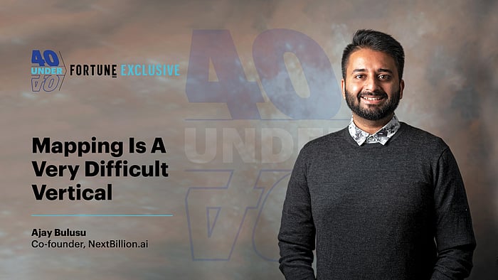 Mapping is a very difficult vertical; we are ahead of potential ...